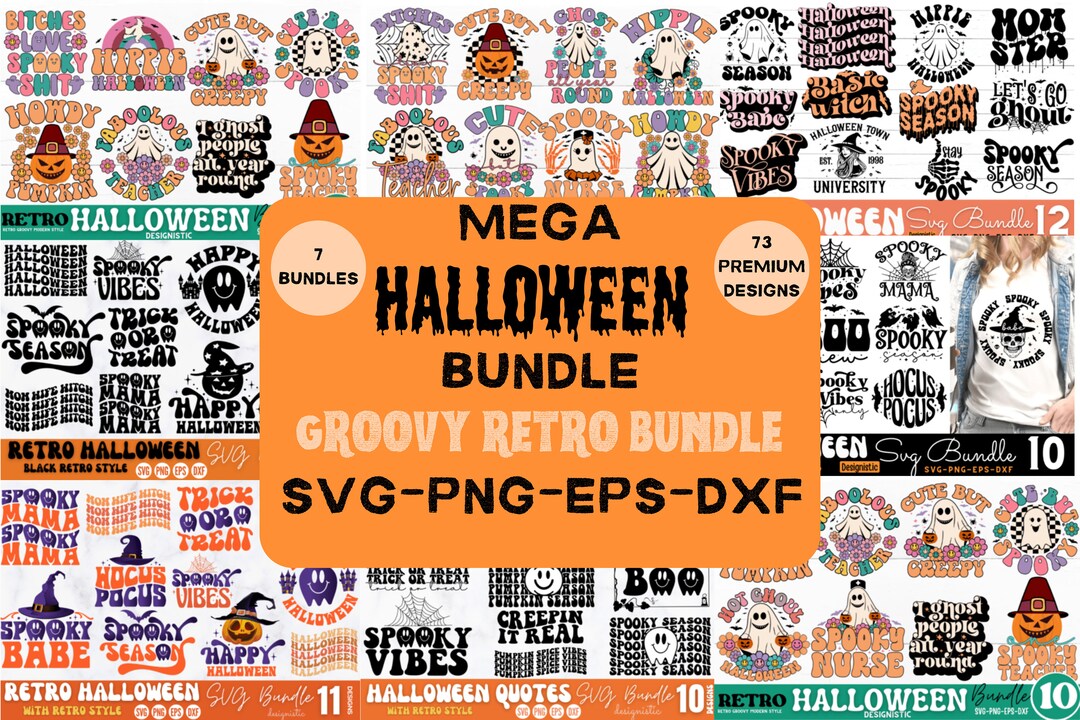 Spooktacular Halloween SVG Bundle Mega Digital Download for Crafts and ...