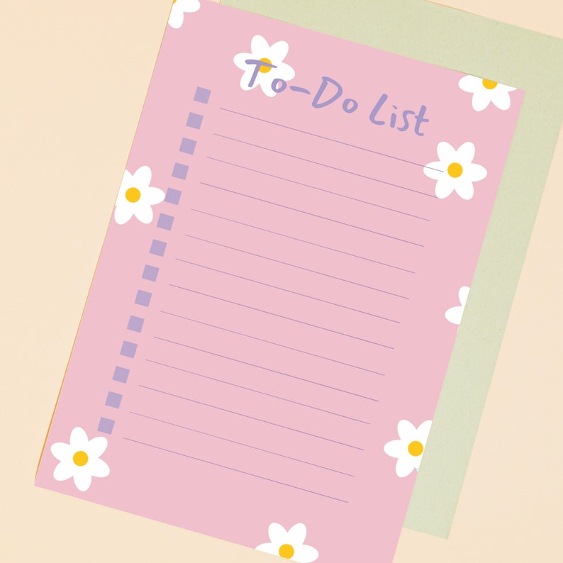 Pink to Do List Printable, Simple Tasks List Template, Productivity ...