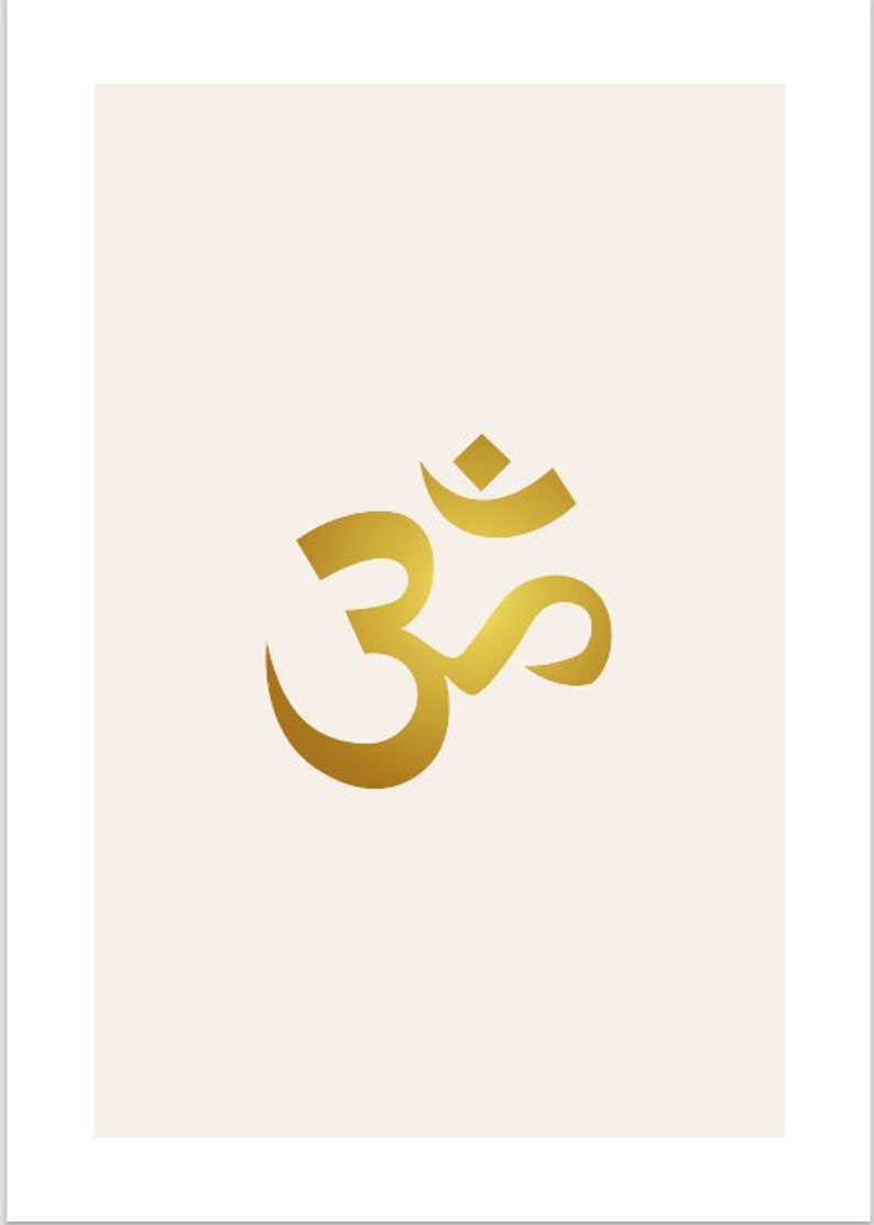 Printable Digital Art A4 Om Symbol Gold, Black, Rainbow - Etsy Australia