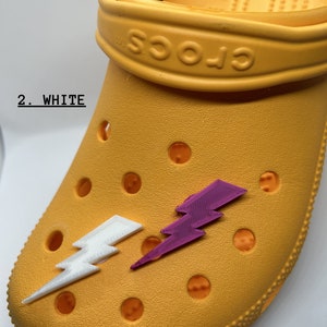 3D Printed Lightning Bolt Croc Charm, - Etsy