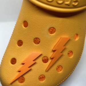 3D Printed Lightning Bolt Croc Charm, - Etsy