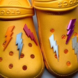 3D Printed Lightning Bolt Croc Charm, - Etsy