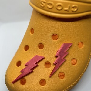 3D Printed Lightning Bolt Croc Charm, - Etsy