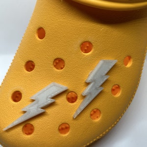 3D Printed Lightning Bolt Croc Charm, - Etsy