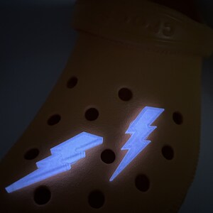 3D Printed Lightning Bolt Croc Charm, - Etsy