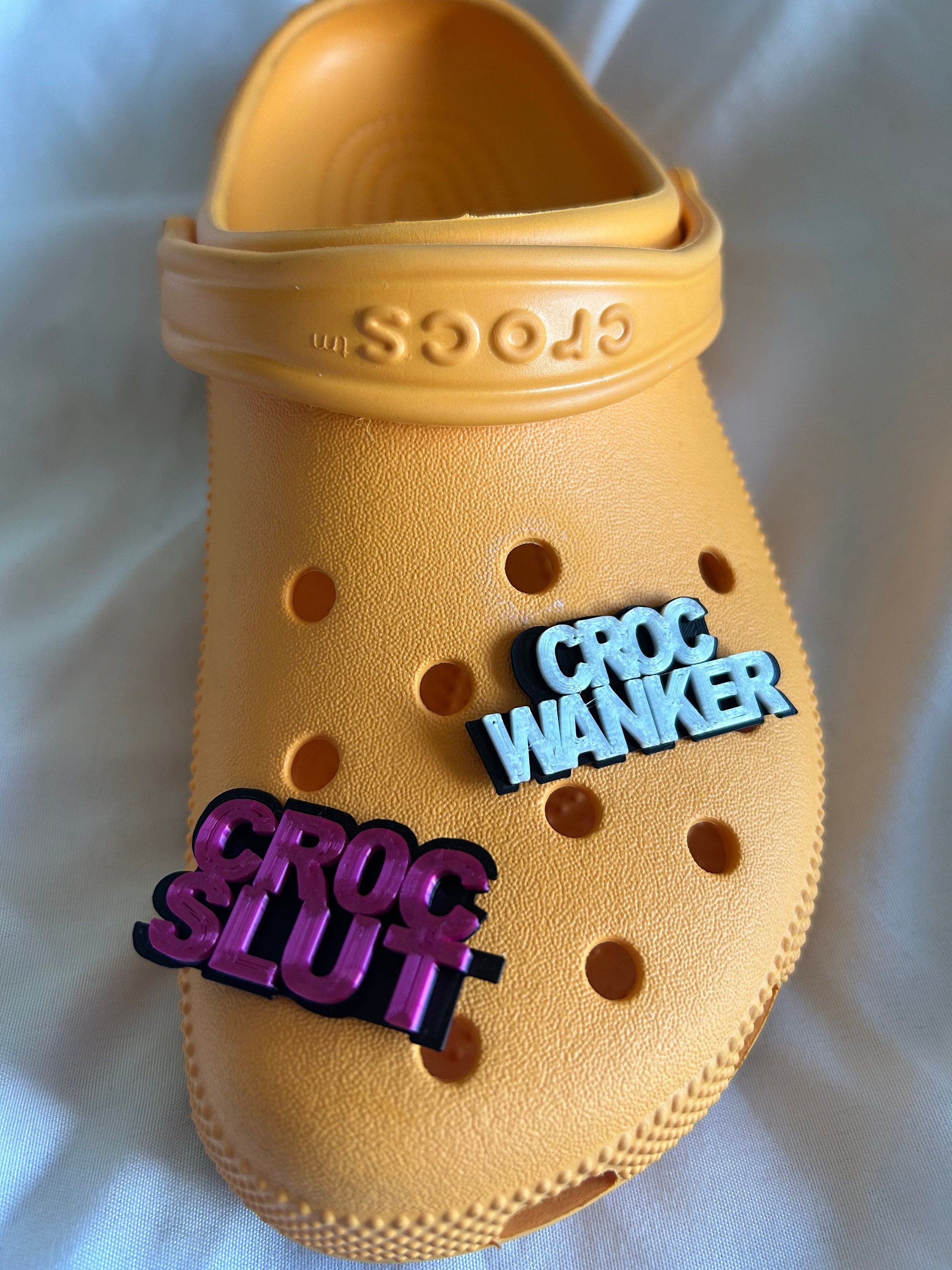 3D Printed Croc Slt & Wnker Charm adult, Croc Charms, Funny Gifts - Etsy