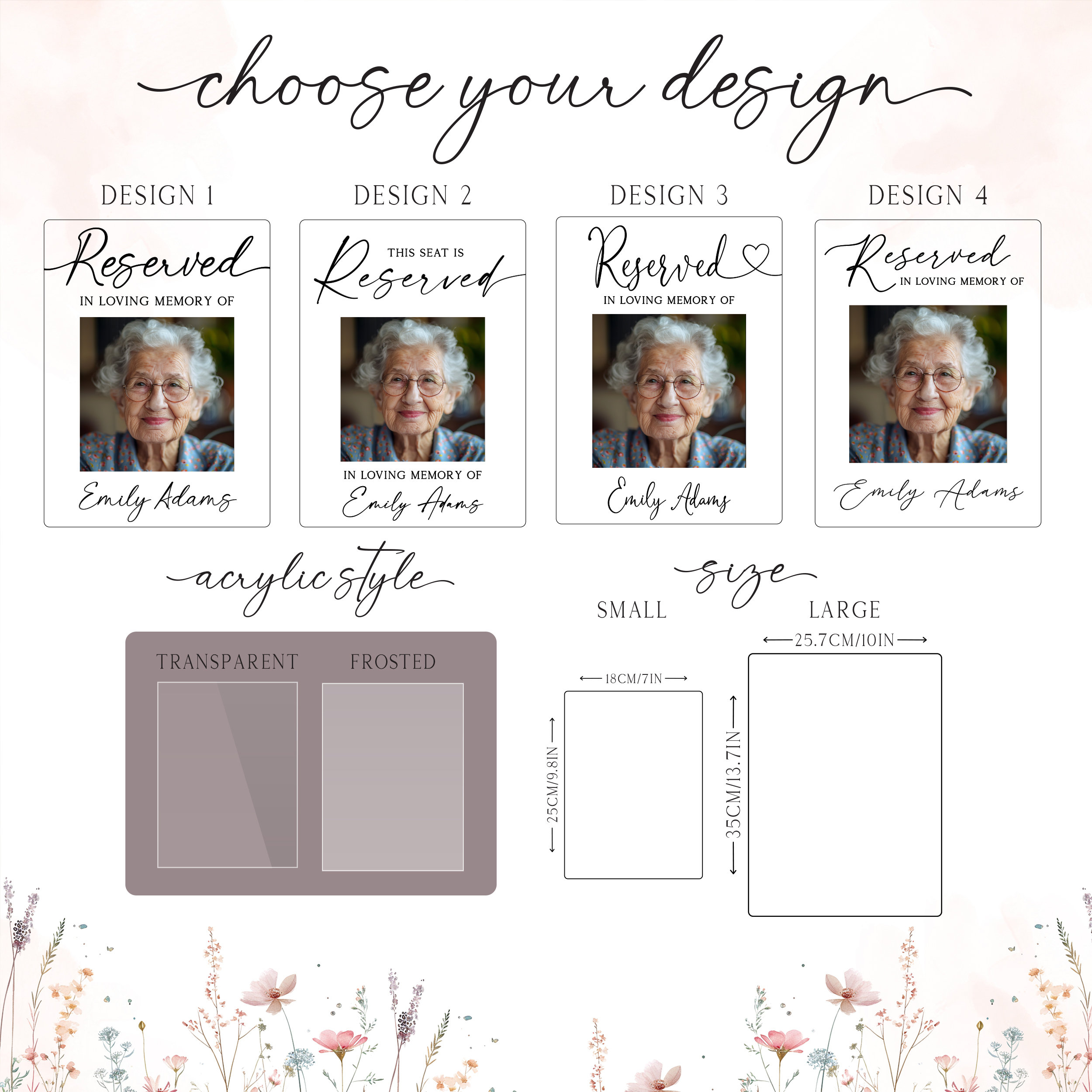 Reserved Memorial Sign Personalized Memorial Plaque In Loving Memory