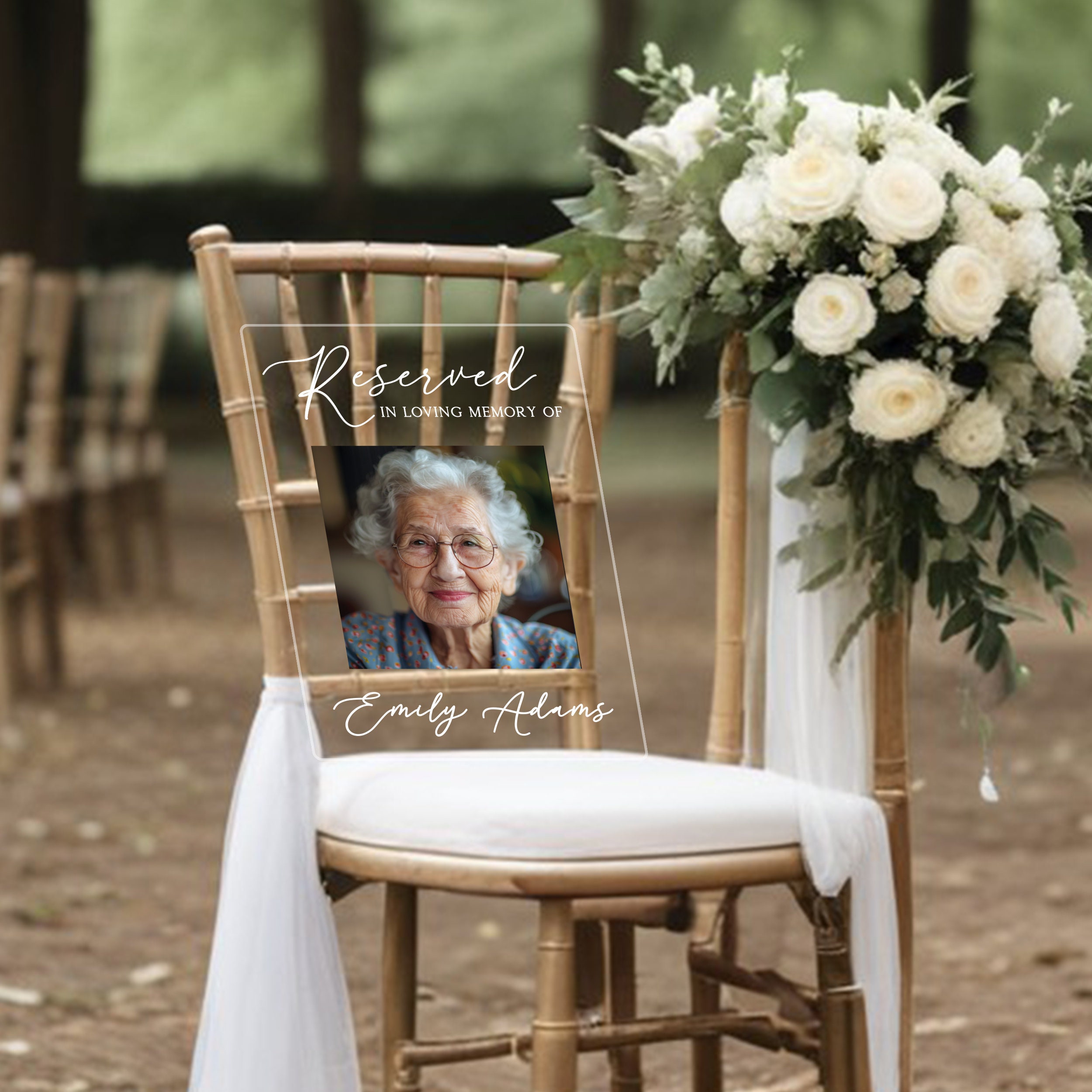 Reserved Memorial Sign, Personalized Memorial Plaque, In Loving Memory ...