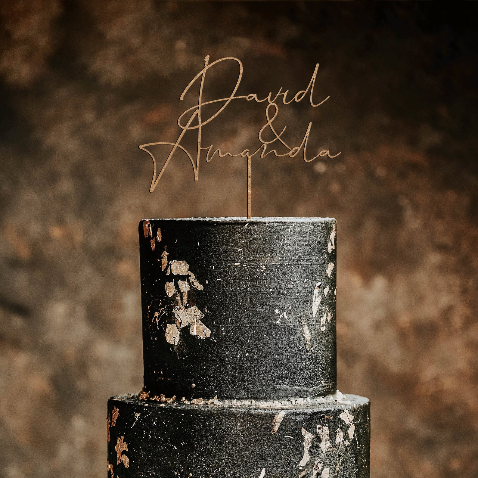 Personalized Cake Topper, Custom Names Cake Topper, Mr and Mrs Cake ...
