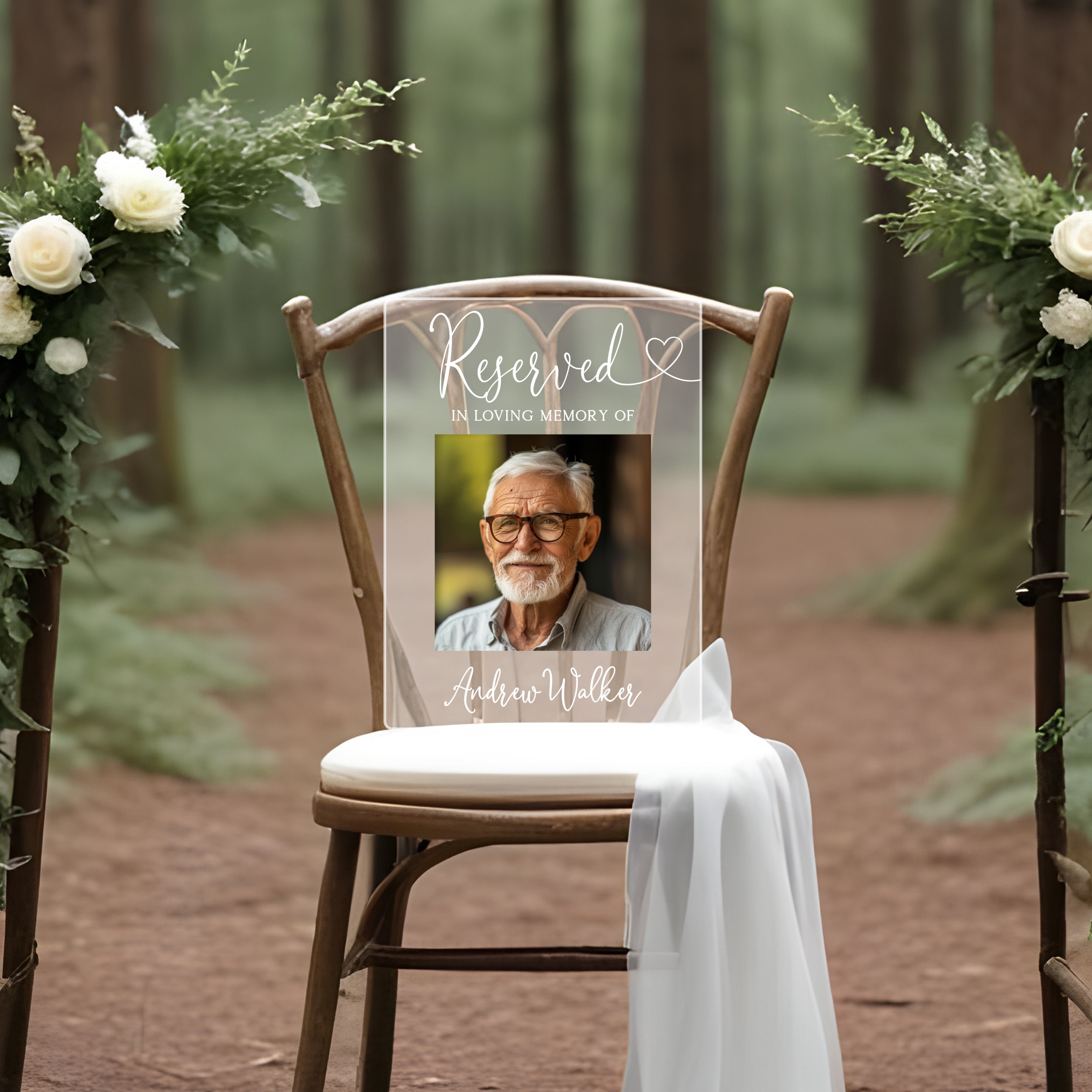 Reserved Memorial Sign Personalized Memorial Plaque In Loving Memory