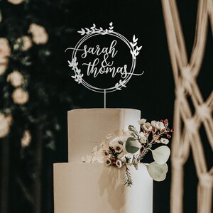 Gold Cake Topper With Names Personalized Cake Topper Custom - Etsy