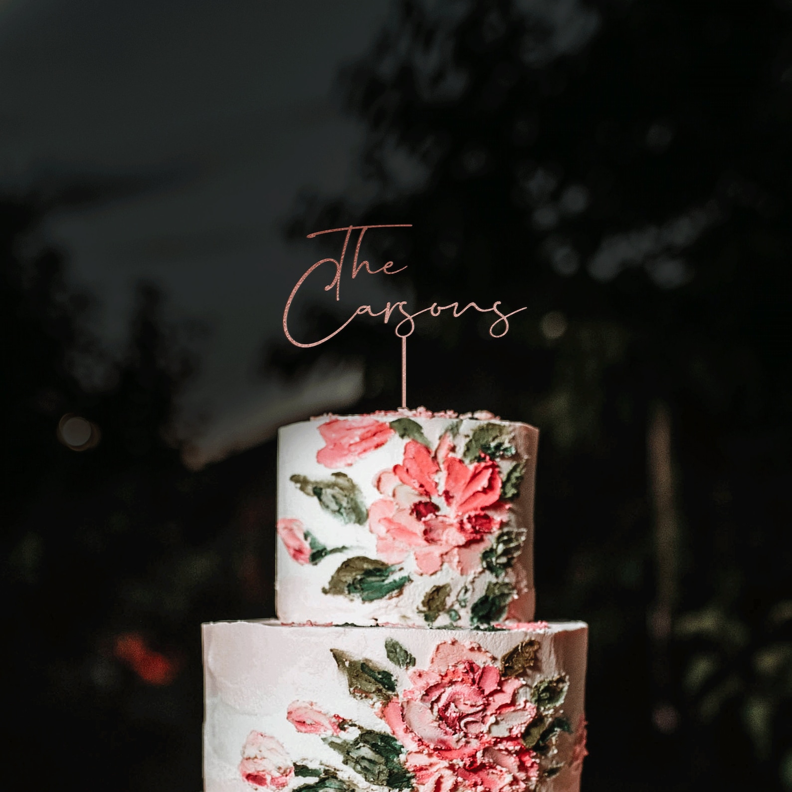 Personalized Cake Topper, Custom Names Cake Topper, Mr and Mrs Cake ...