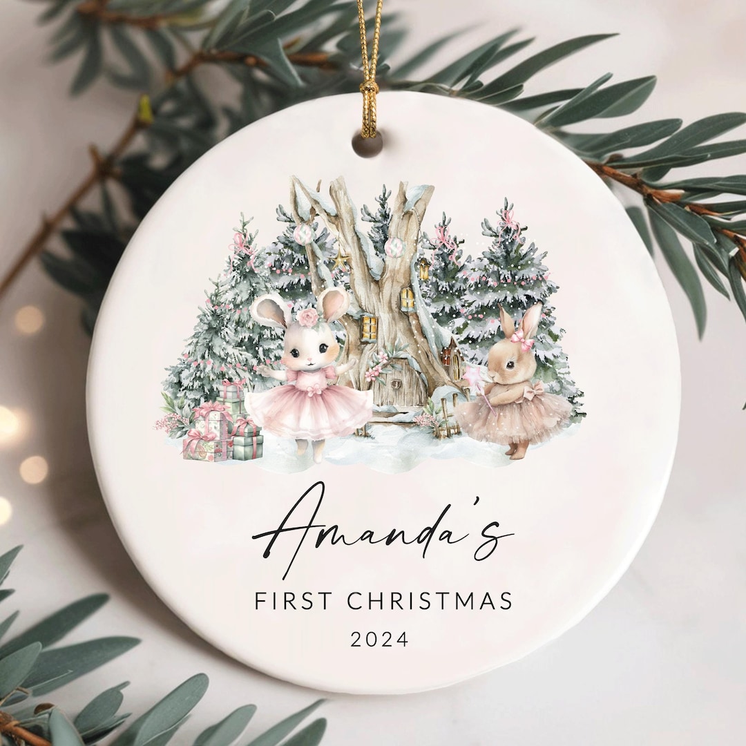 Personalized Baby 1st Christmas Ornament, Baby's First Christmas ...