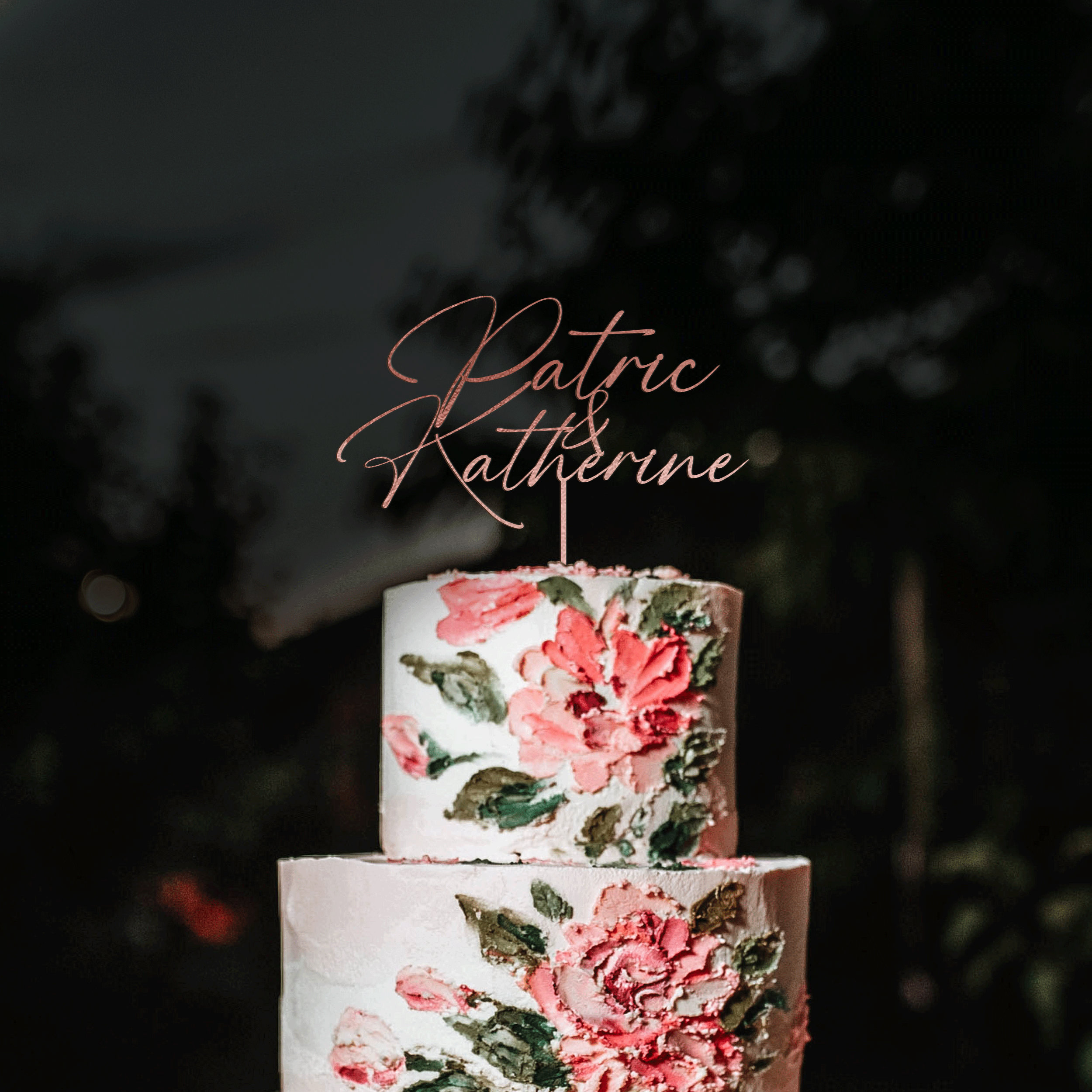 Personalized Cake Topper Custom Names Cake Topper Mr and Mrs - Etsy UK