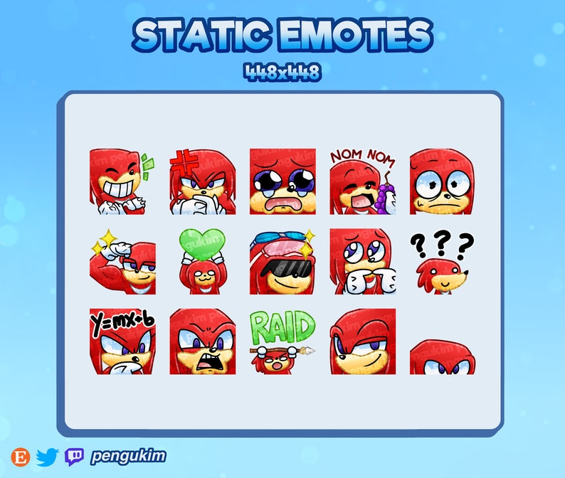 Team Sonic Heroes 60+ Emote Bundle for Twitch / Youtube / Discord ...