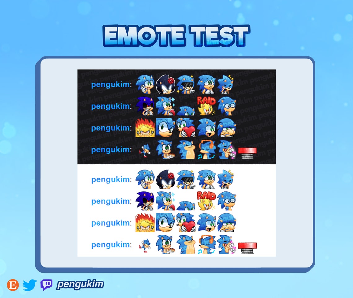 Team Sonic Heroes 60 Emote Bundle for Twitch / Youtube / Discord ...