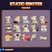 40 Mimikyu (20 Normal & 20 Shiny) STATIC + ANIMATED Emotes for Twitch ...