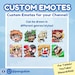 Custom Emote Commission | Emotes for Twitch, Youtube, Discord, or Kick ...