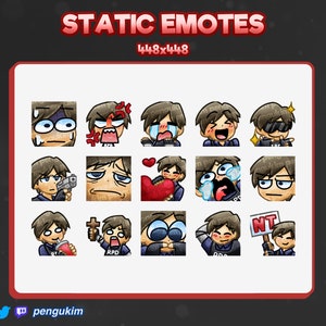 20+ Leon Kennedy Emotes Animated & Static for Twitch / Youtube ...
