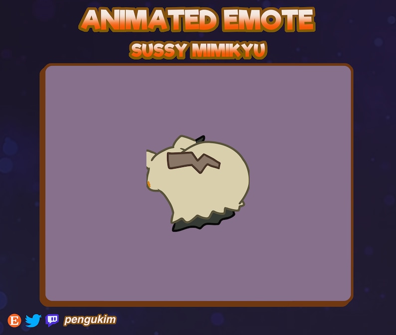 Mimikyu ANIMATED Twerk / Sussy Dance Emote - Etsy