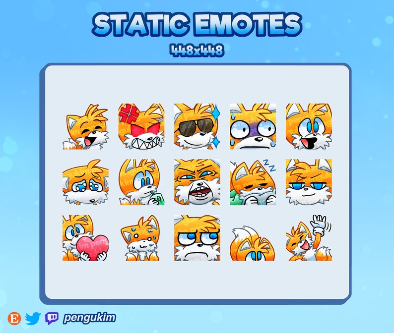 Team Sonic Heroes 60+ Emote Bundle for Twitch / Youtube / Discord ...