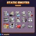 40 Mimikyu (20 Normal & 20 Shiny) STATIC + ANIMATED Emotes for Twitch ...