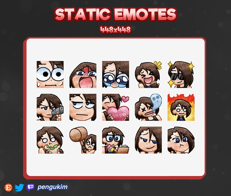 20+ Jill Valentine Emotes Animated & Static for Twitch / Youtube ...
