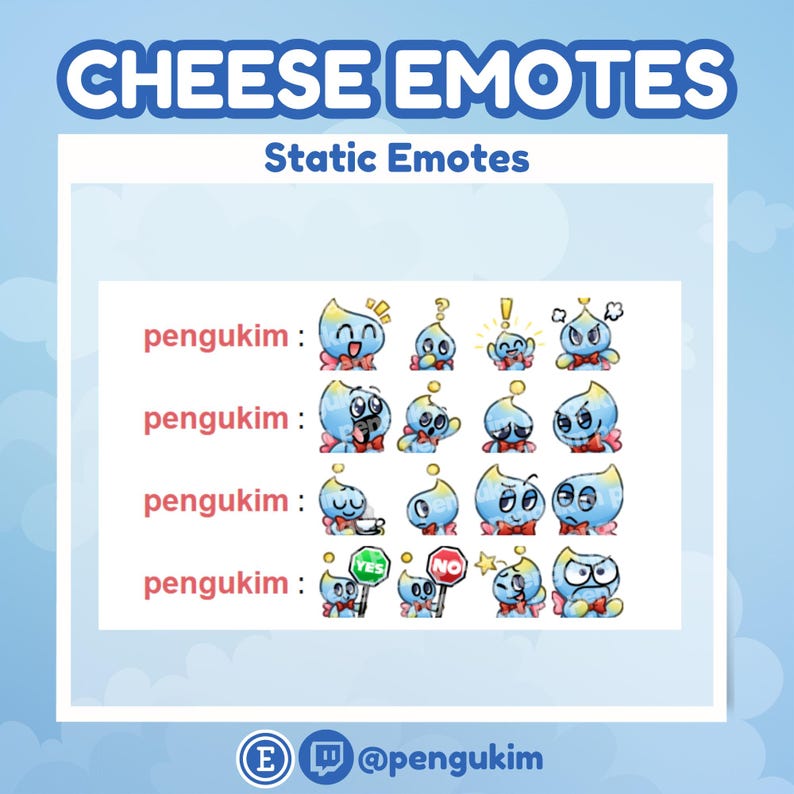 16 Cheese the Chao Static Emote Pack for Twitch, Youtube, Discord ...