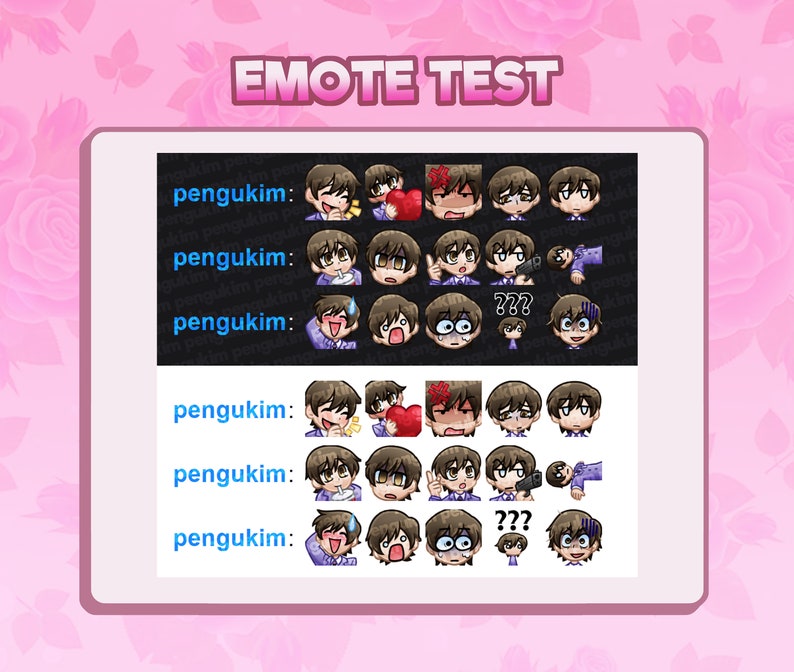 15 OHSHC Haruhi STATIC Emotes for Twitch, Youtube, Discord (ready to ...