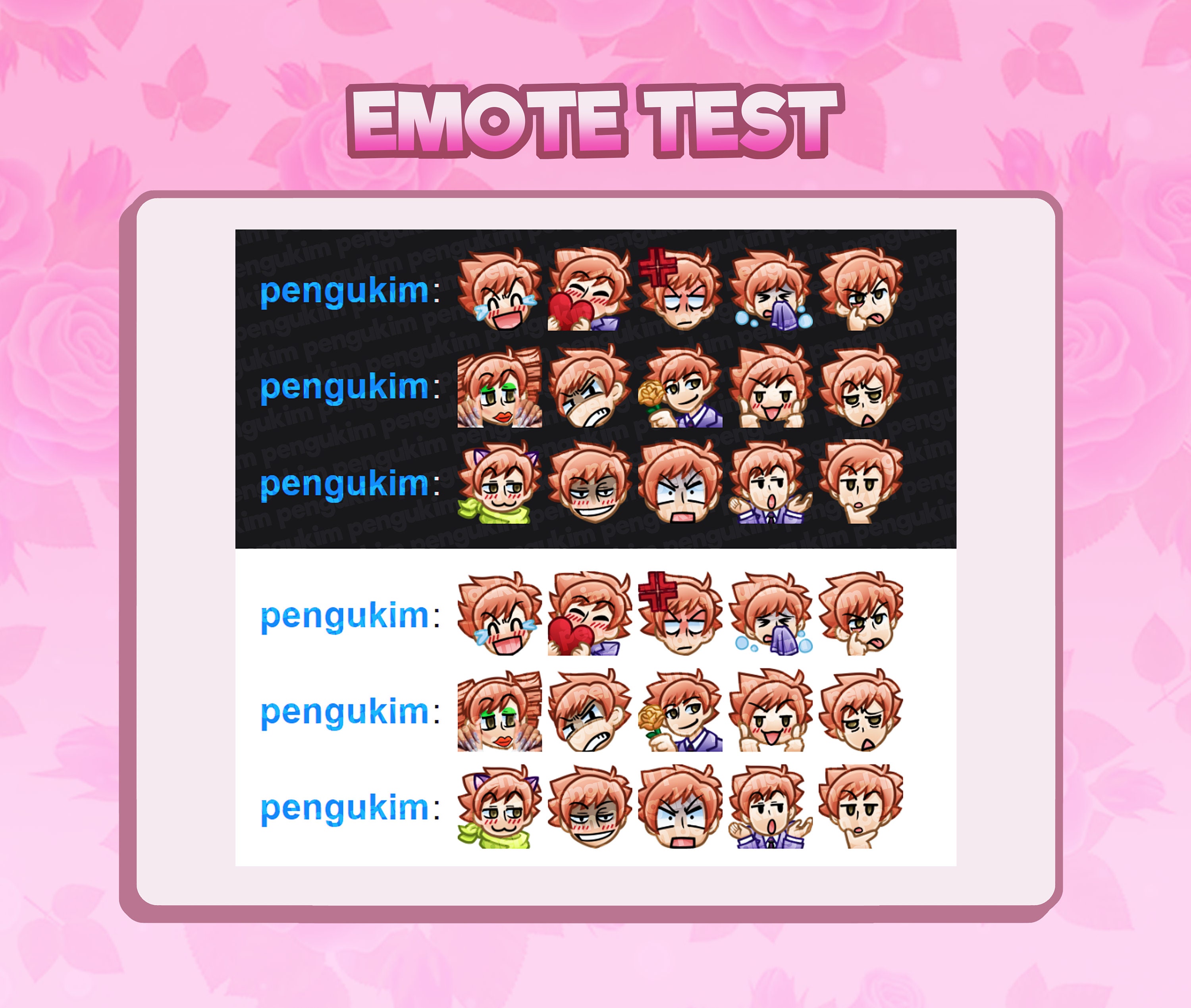 15 OHSHC Kaoru STATIC Emotes for Twitch, Youtube, Discord (ready to Use ...