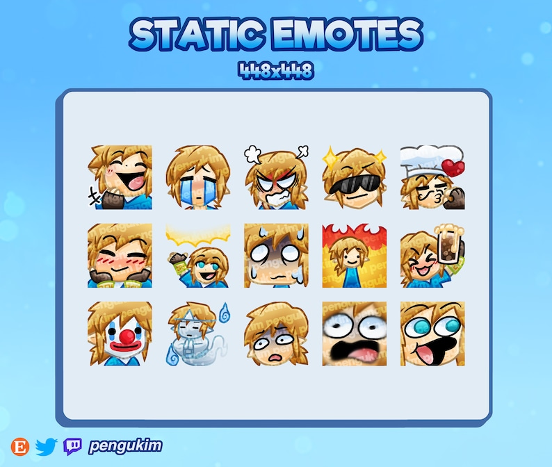 20+ Link Emotes, Animated & Static for Twitch/youtube/discord/facebook ...