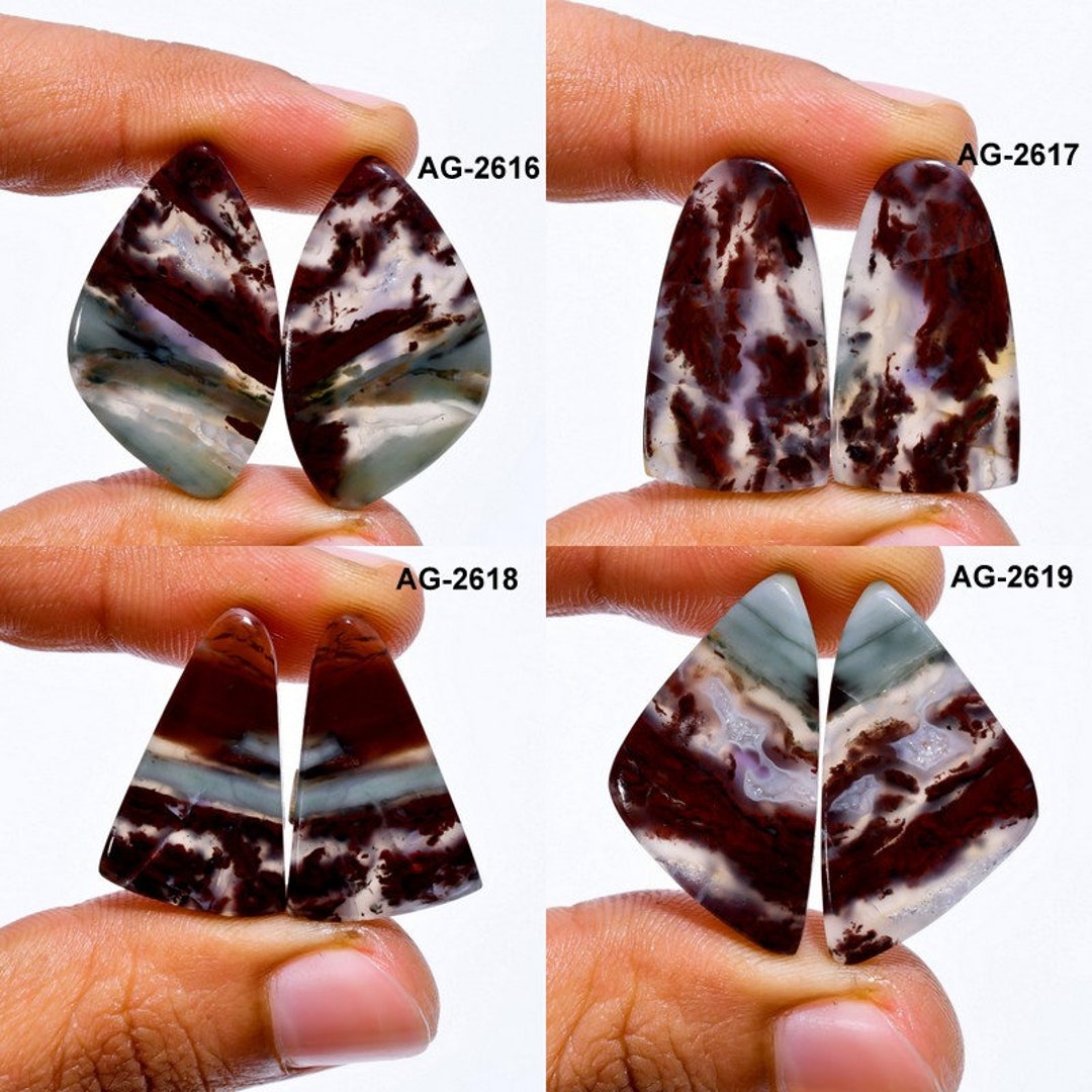 Butterfly Jasper Pair Stone Butterfly Jasper Pair Gemstone Flatback ...