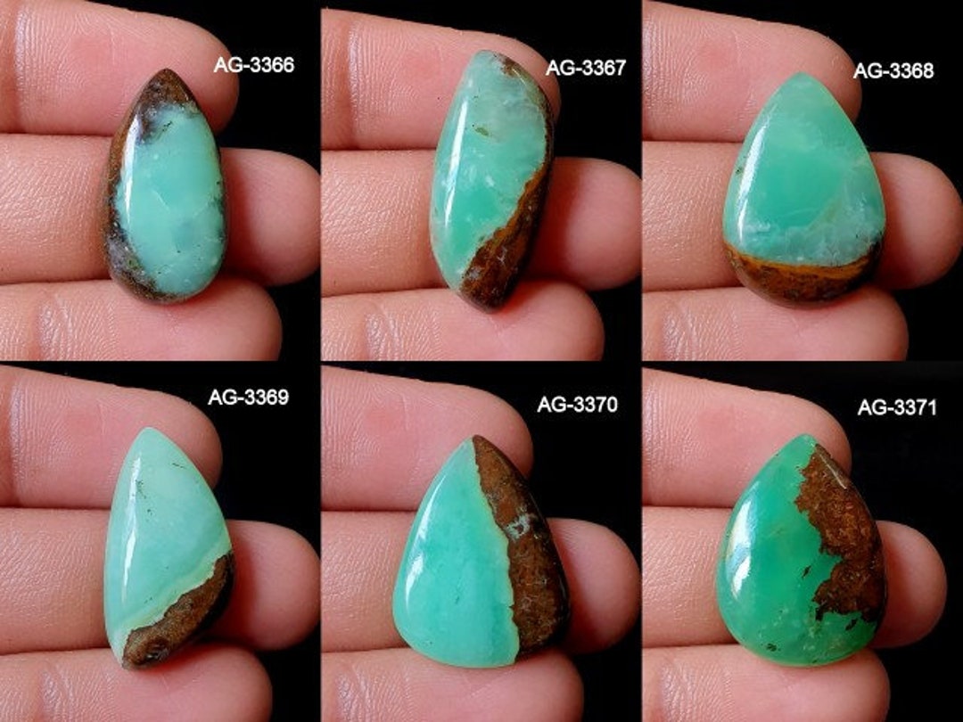 Natural Chrysoprase - High Quality Chrysoprase Gemstone - Bi-color ...