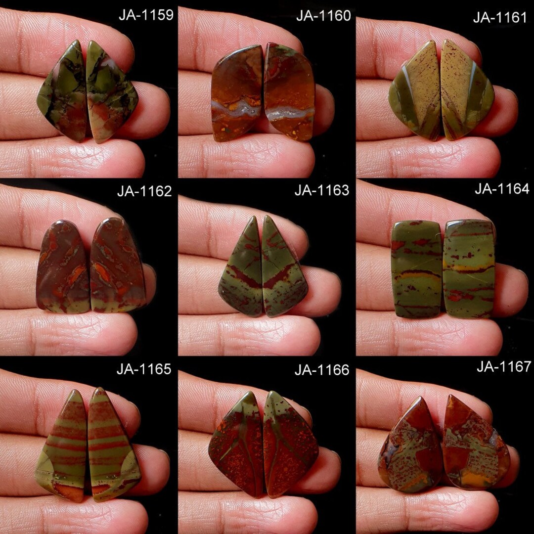 Butterfly Jasper Pair - Butterfly Jasper Stone Pair Gemstone - Top ...