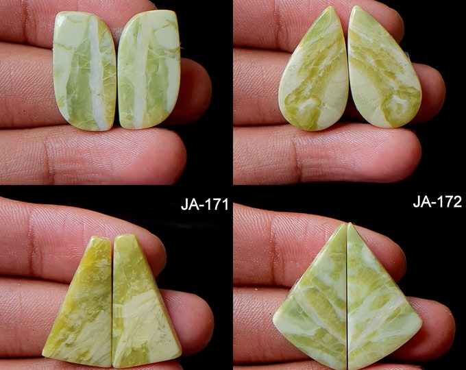 Serpentine Pair - Natural Serpentine Pair Gemstone - Pair Serpentine ...