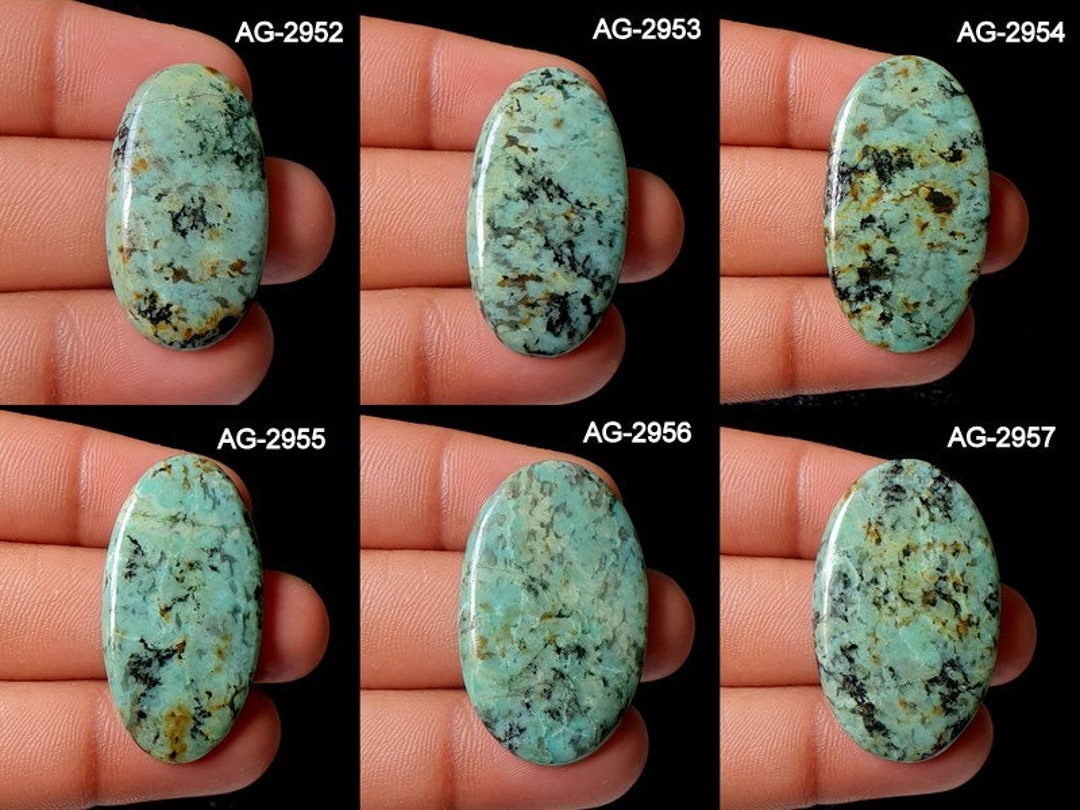 African Turquoise Cabochon, Natural African Turquoise Gemstone, African ...