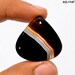 Black Banded Agate Gemstone High Quality Black Banded Agate Cabochon ...