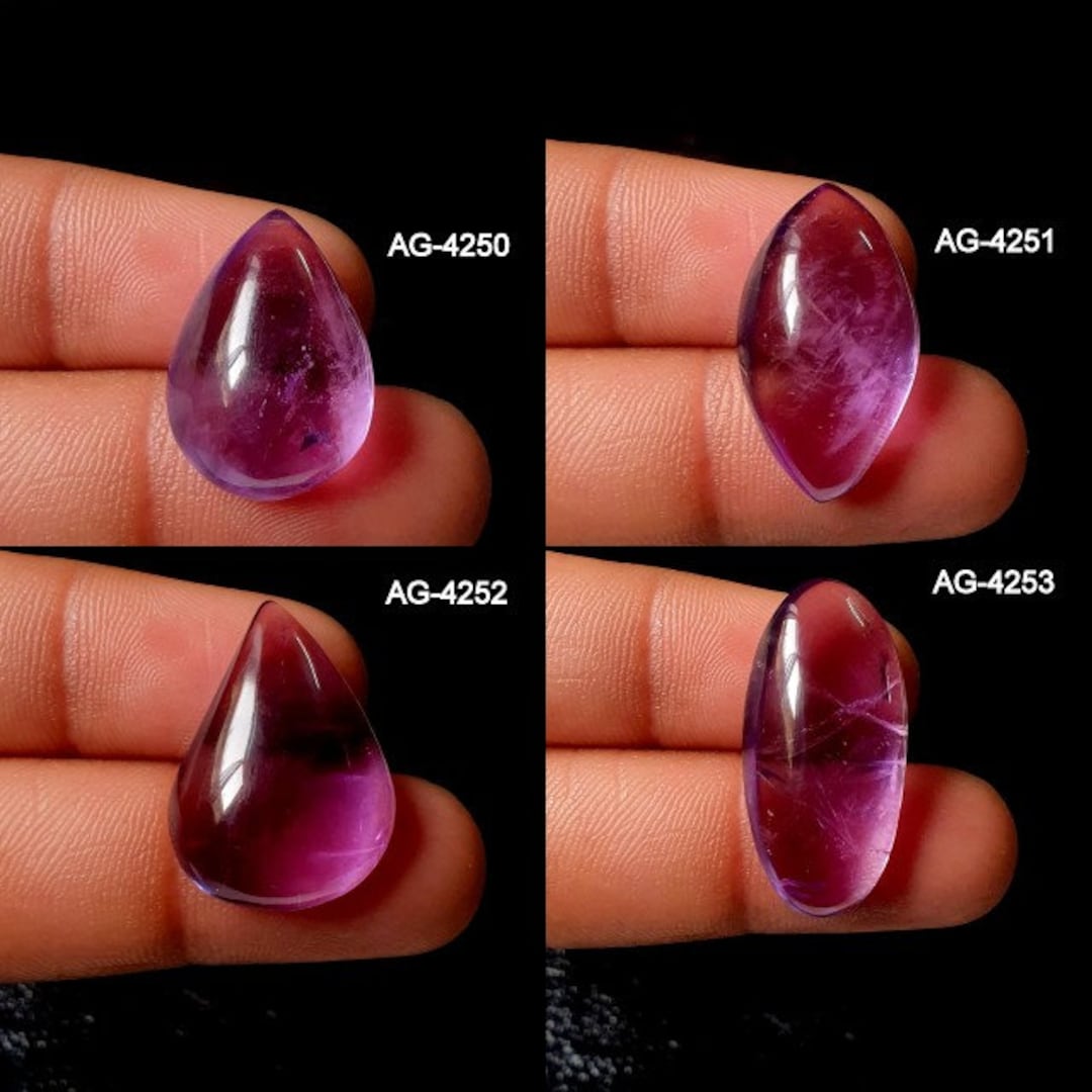Amethyst Gemstone High Quality Amethyst Stone Flat Back Amethyst ...