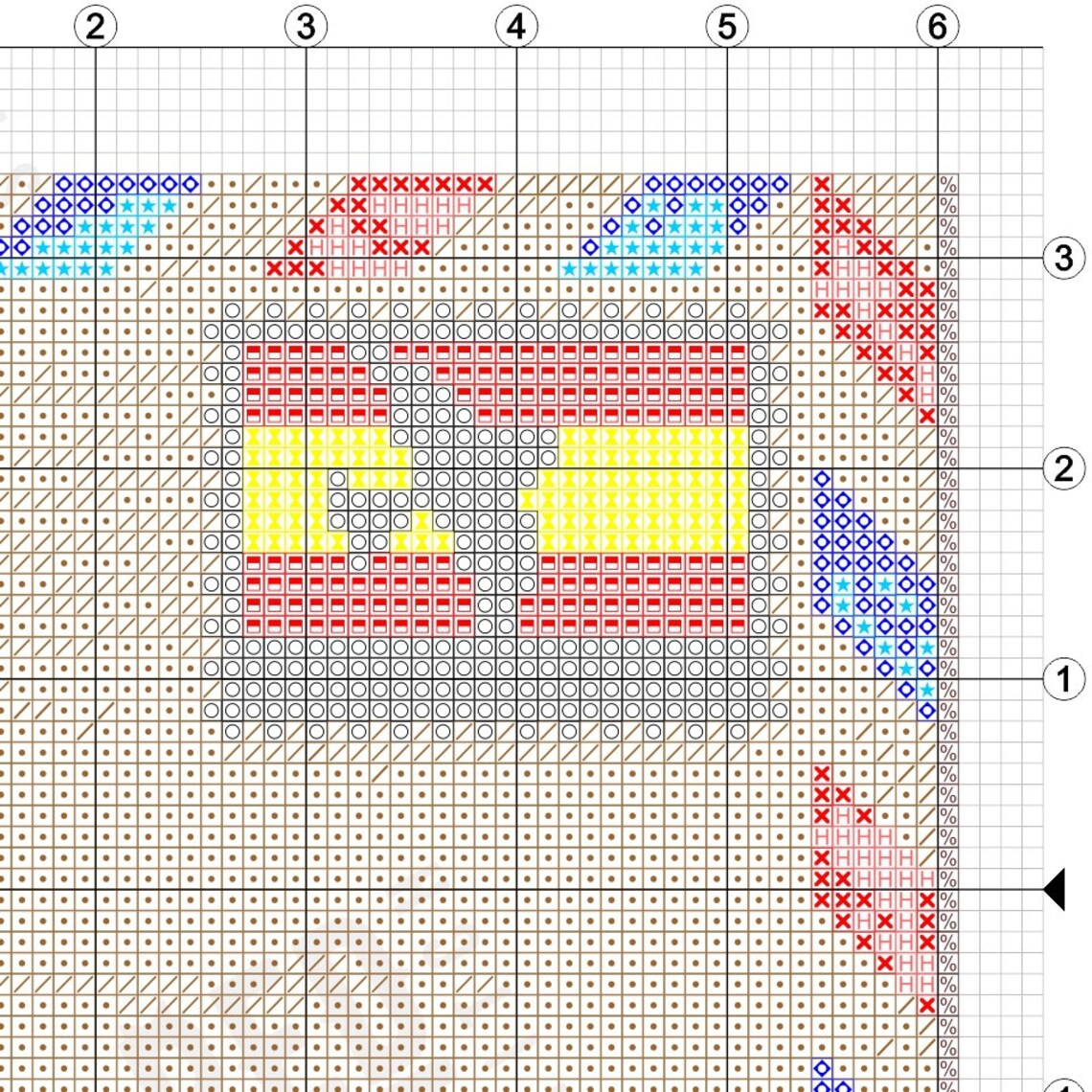 Memory of Fantastic Barcelona. Airmail Cross-stitch Pdf Pattern ...