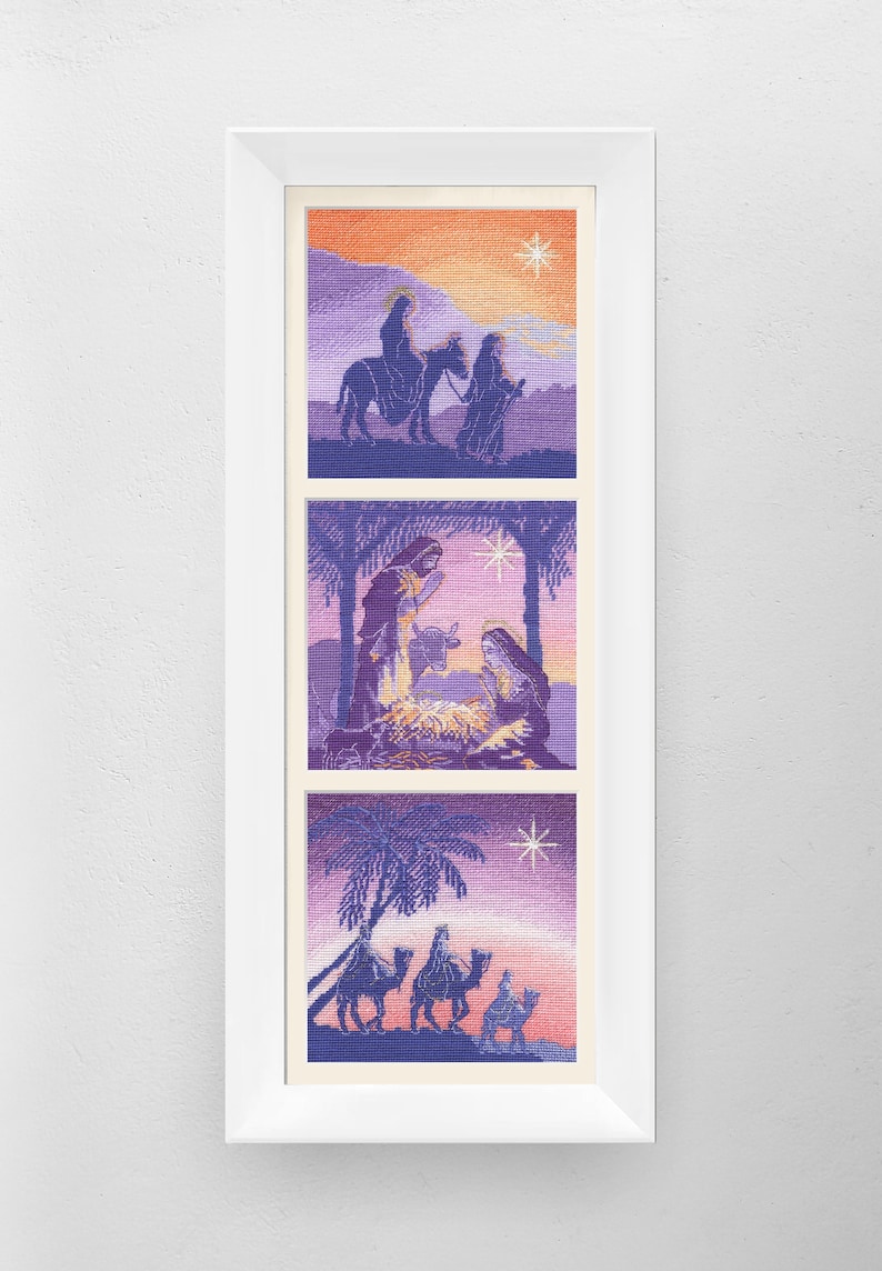 Three Kings Cross-stitch Pdf Pattern. the Biblical Magi Bring Gifts to ...