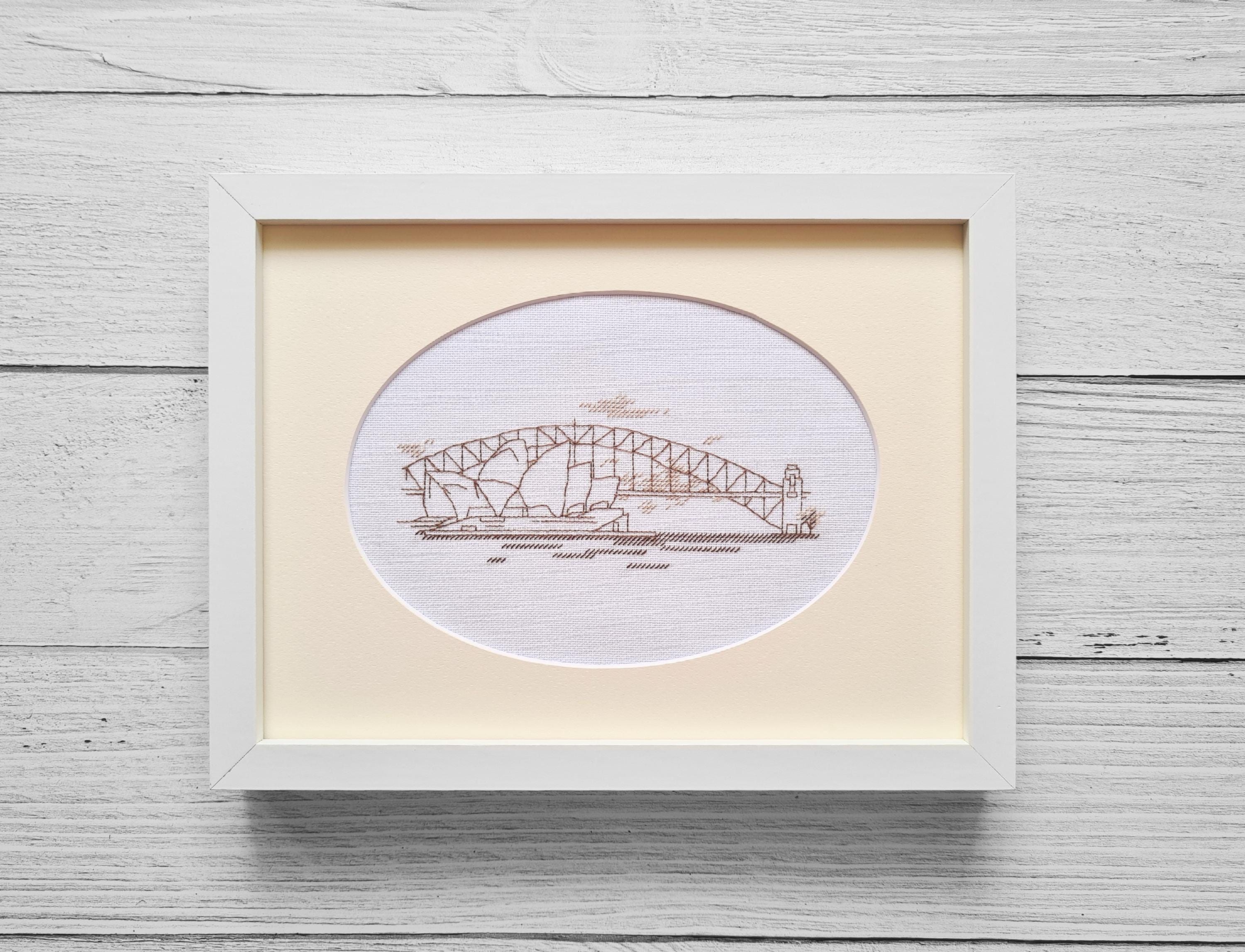 Australia Cross-stitch Pattern. Uluru, Sydney Opera, Harbour Bridge ...