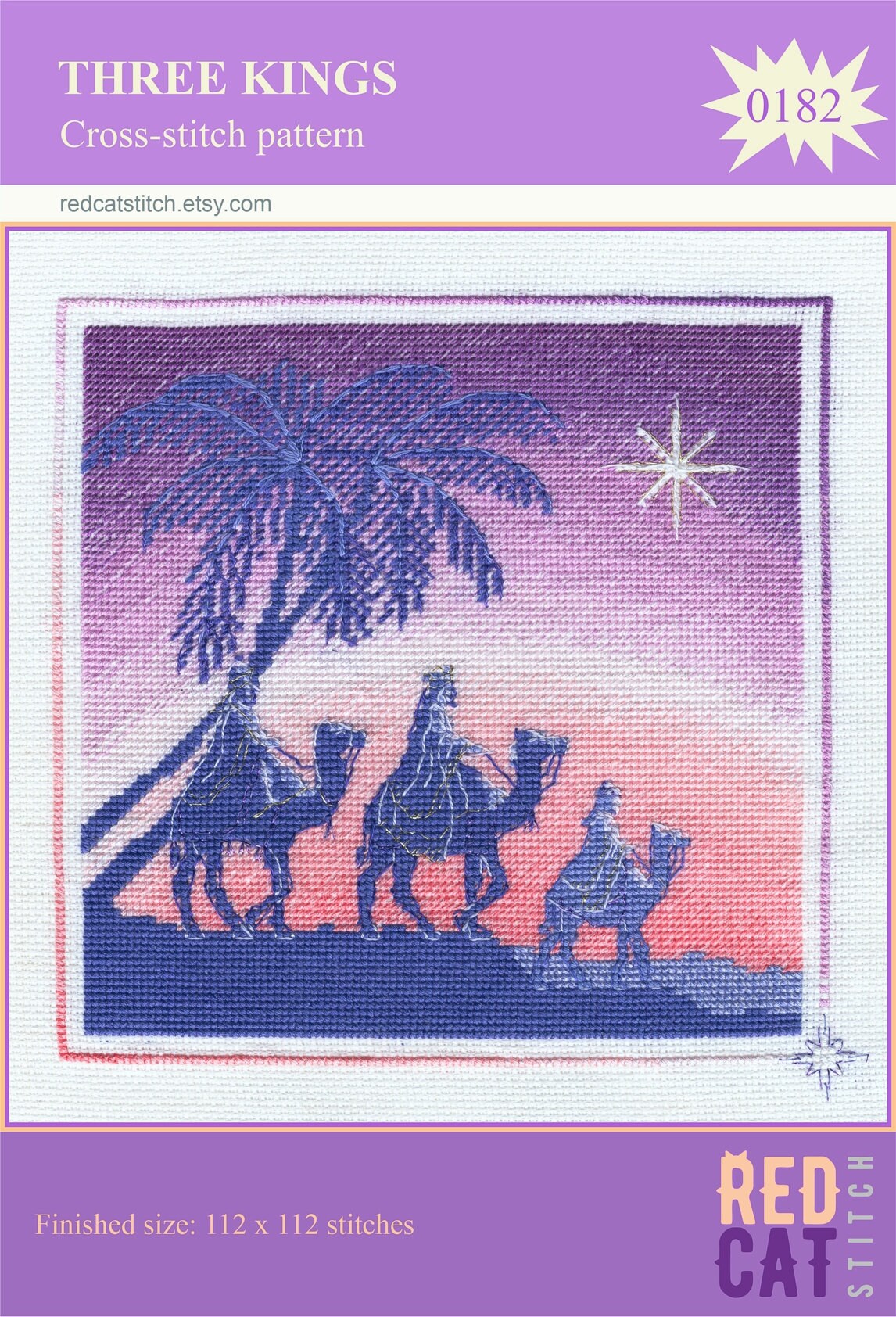 Three Kings Cross-stitch Pdf Pattern. the Biblical Magi Bring Gifts to ...