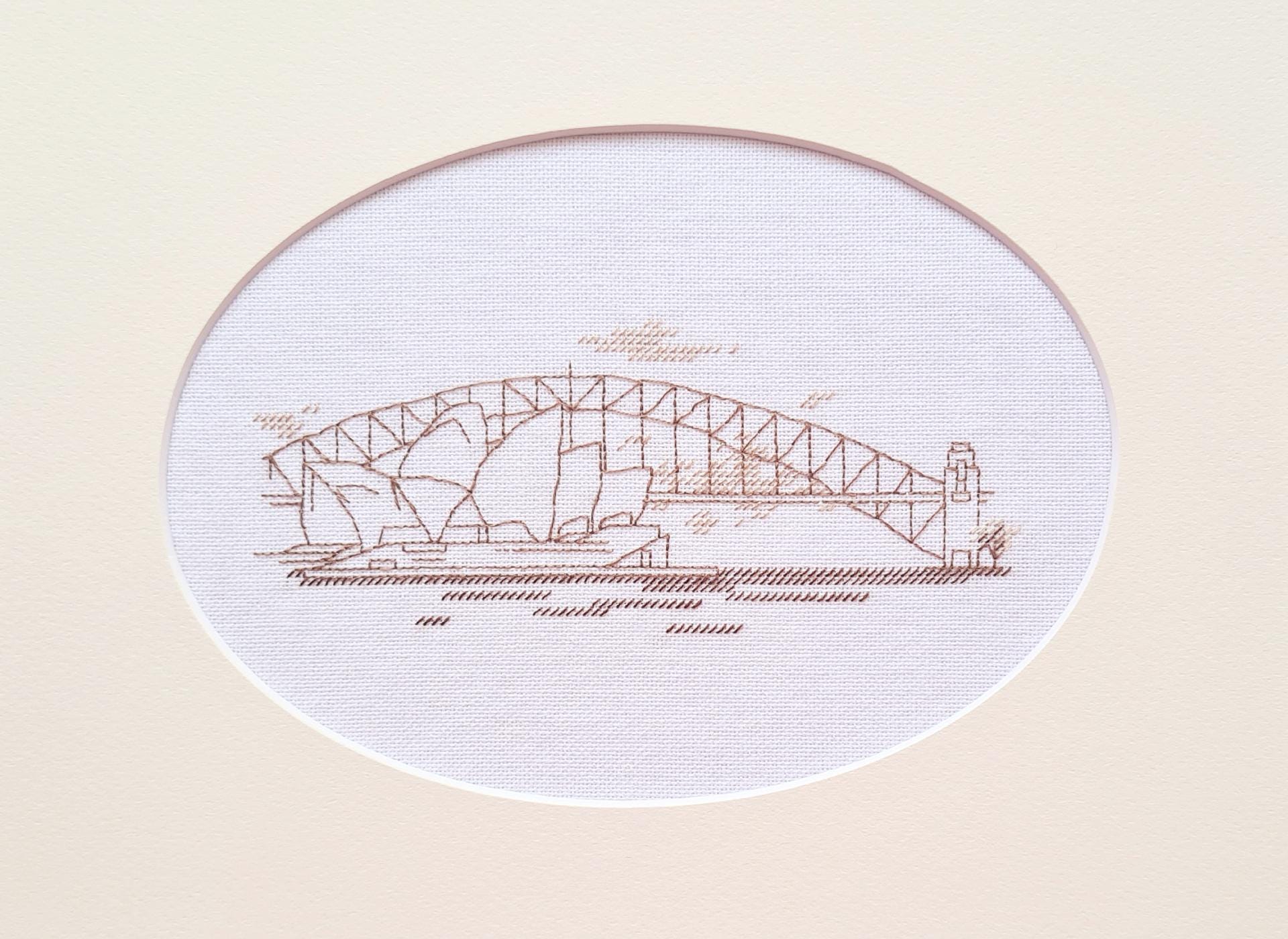 Australia Cross-stitch Pattern. Uluru, Sydney Opera, Harbour Bridge ...