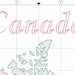 Canada as a Flag, Cross-stitch Pattern. Glory to the Brave Canadians ...