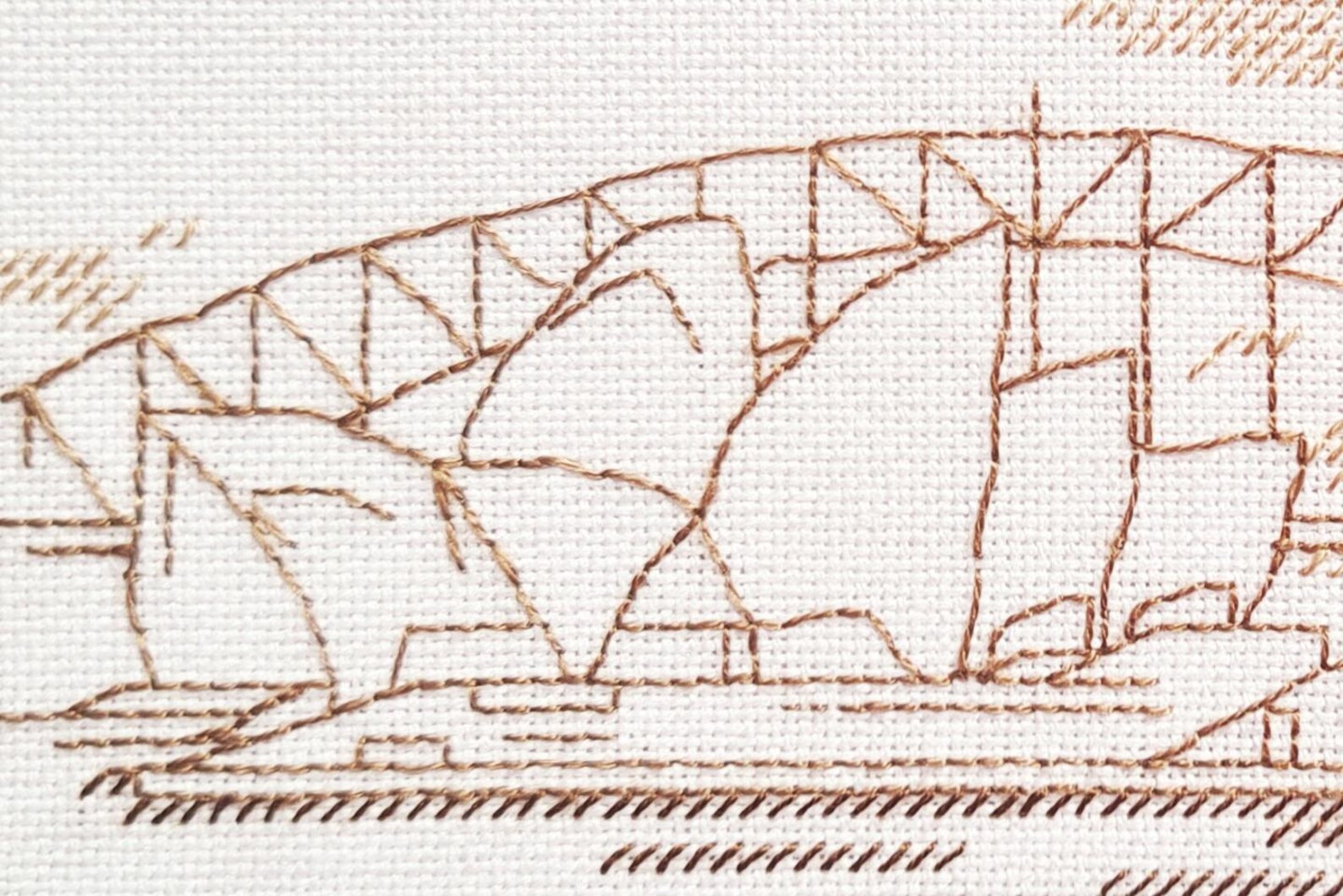 Australia Cross-stitch Pattern. Uluru, Sydney Opera, Harbour Bridge ...