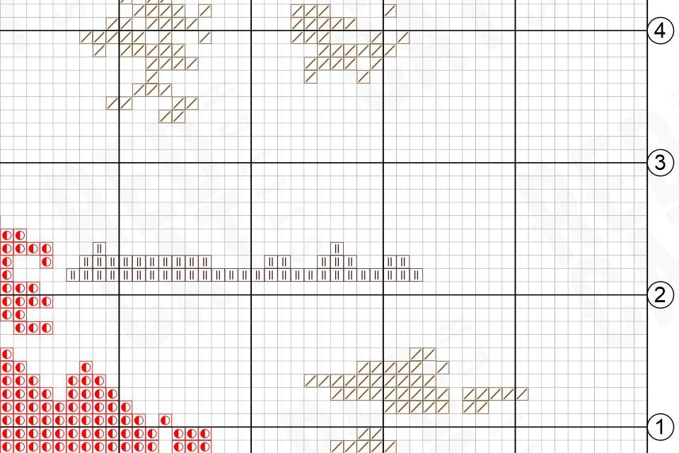 Canada as a Flag, Cross-stitch Pattern. Glory to the Brave Canadians ...