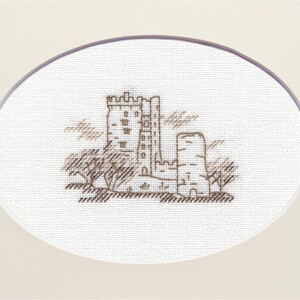 Ireland Travel Cross-stitch Pattern. Ireland Map as a National Flag ...