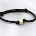 14K Solid Gold Cube Bracelet: Personalized Initial String Bracelet - Etsy