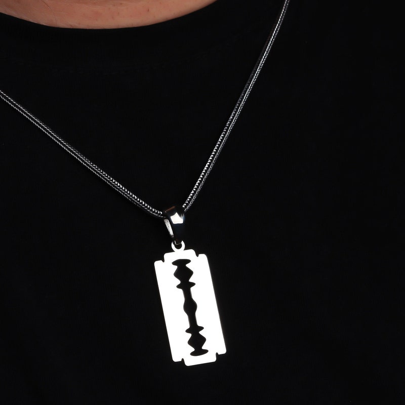 Razor Blade Necklace - Etsy