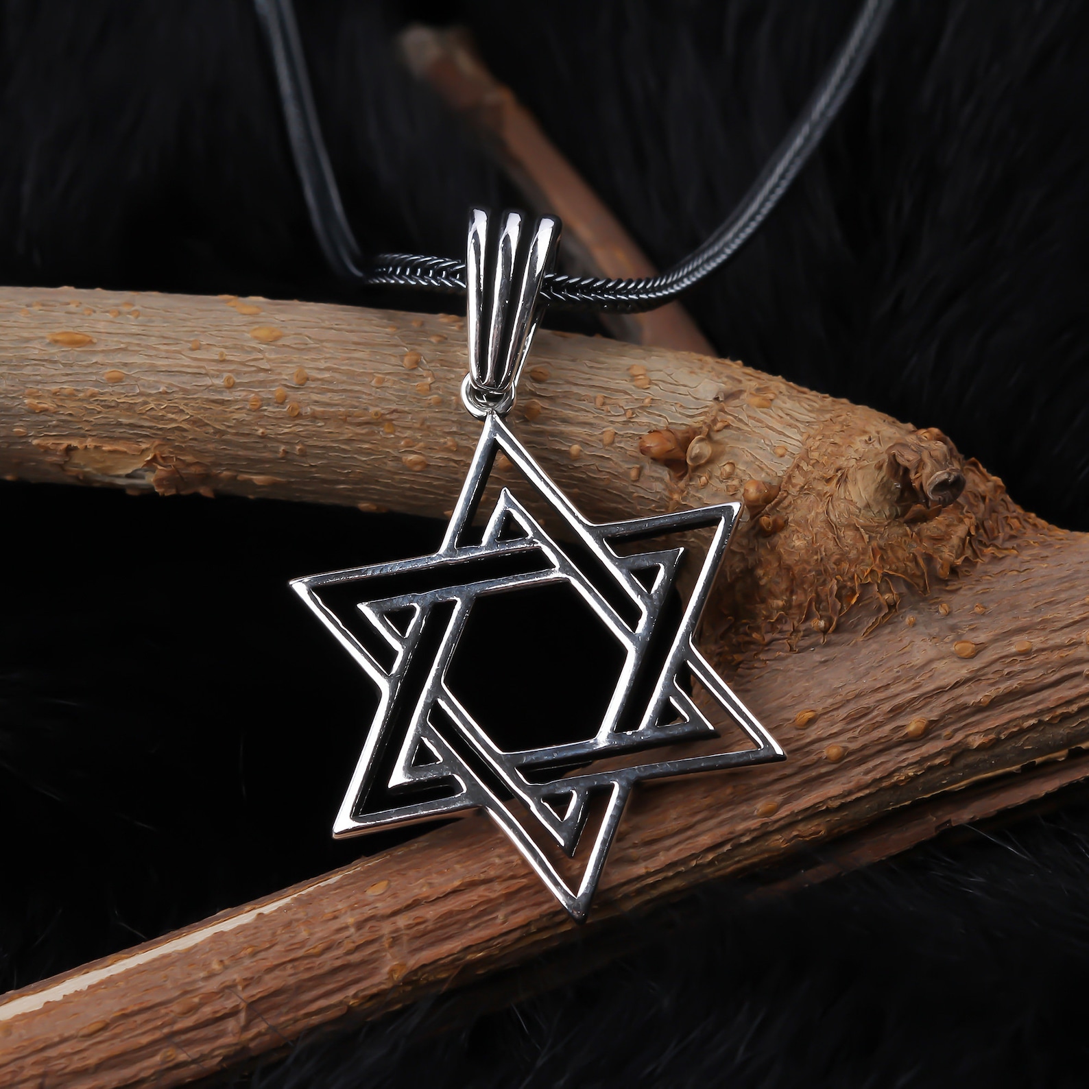 Sterling Silver Star of David Necklace - Jewish Religious Pendant - Etsy
